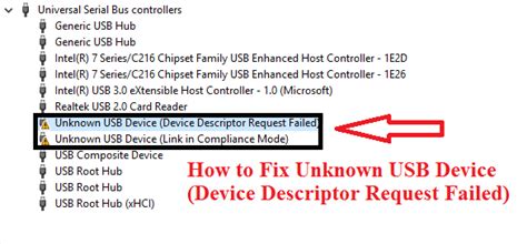 Fix Unknown USB Device Device Descriptor Request Failed