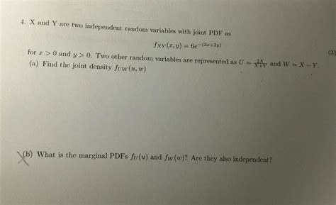 solved x and y are two independent random variables with
