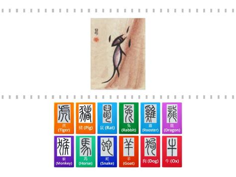 十二生肖配對遊戲 Chinese zodiac Match up 查找匹配項