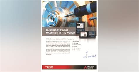 Computer Numeric Control Mitsubishi Electrics M70v Control Design