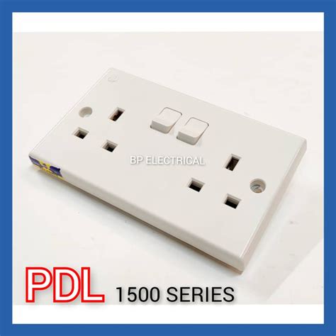Pdl 13a Twin Flush Double 2gang Switched Socket Outlet Ready Stock Shopee Malaysia