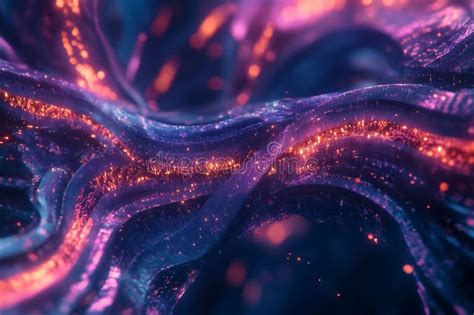 A Mesmerizing Futuristic Visualization Of Deep Machine Learning Featuring Glowing Ai Powered
