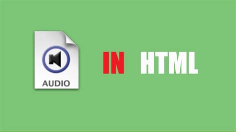 How To Import Audio File In Html Youtube
