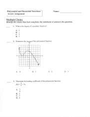 Exploring Polynomial And Sinusoidal Functions Course Hero