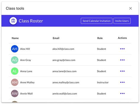 Managing Users In The Class Rosterroll Managing Users In The Class Rosterroll