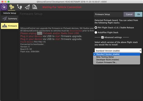 Can T Flash Ardupilot For Certain Boards File Missing Issue Mavlink Qgroundcontrol