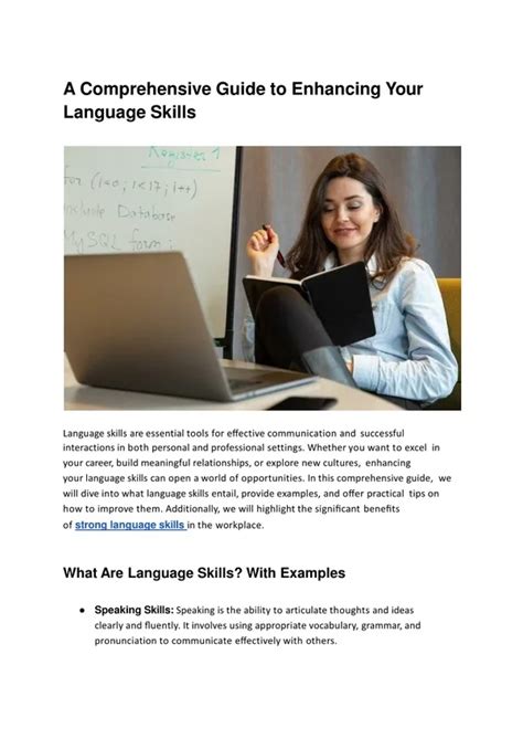 Ppt A Comprehensive Guide To Enhancing Your Language Skills Powerpoint Presentation Id12382275