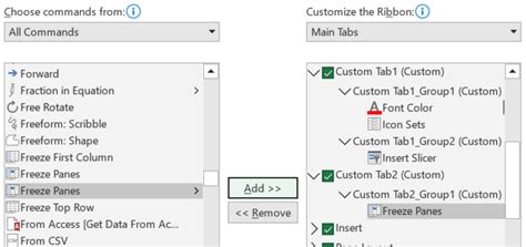 Excel 2019 Ribbons Tabs And Quick Access Toolbar Customize