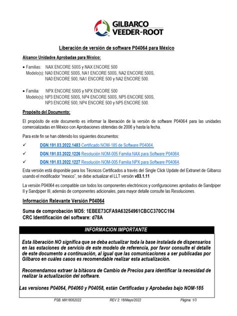 Liberacion De Software P04064 Rev03 Pdf Software Ciencias De La