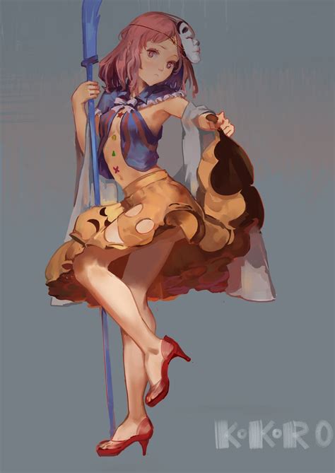 Hata No Kokoro Touhou Drawn By Diao Nrays Danbooru