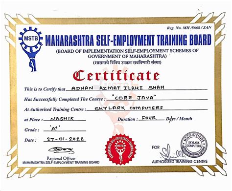 Adnan Shah On Linkedin Completed Core Java Programming Language