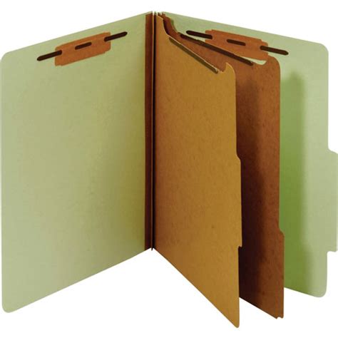 Classification Folder 2 Partitions Letter Green
