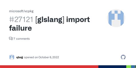 Glslang Import Failure Issue Microsoft Vcpkg GitHub