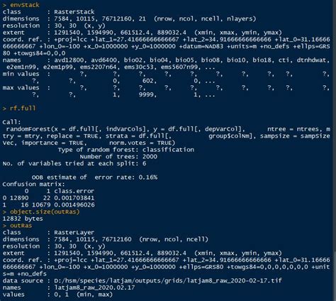 r error in local object when try to write or plot raster