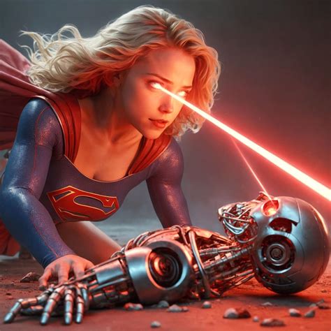 Supergirl Terminates A T 800 03 By Comingfromouterspace On Deviantart