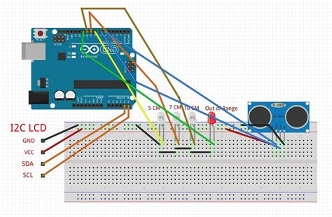 Hc Sr04 And Lcd Circuit Problem General Guidance Arduino Forum