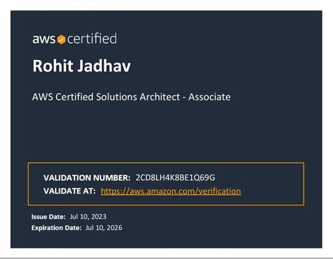 Rohit Jadhav On Linkedin Awssolutionsarchitect Awscertification