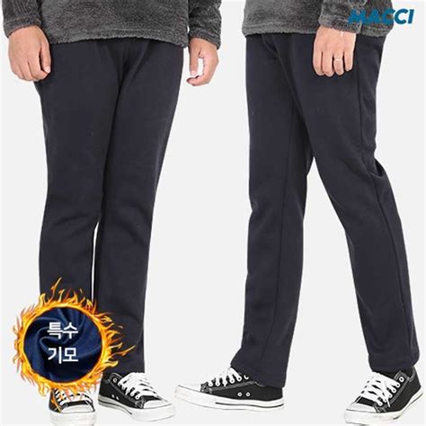 Macci 남자 기모 밴딩 추리닝 바지 트레이닝복 겨울 작업복 긴 바지 빅사이즈 티몬