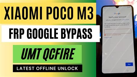 Poco M Frp Bypass One Click Unlock Google Lock Umt Qcfire No Auth Free Latest Youtube