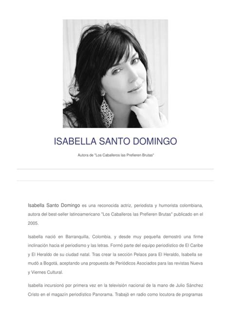 Isabella Santo Domingo Pdf