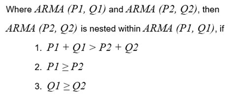 The Arma Model And Model Selection Criteria Sme Water Ltd