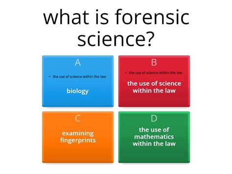 Forensic Science Quiz