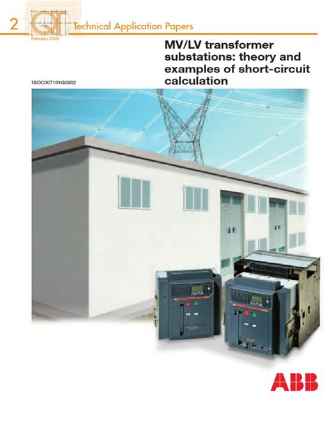 Mv Lv Transformer Substations And Short Circuit Calculation Pdf Electrical Substation