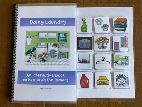 Laundry Task Analysis And Interactive Book For Special Ed With Bonus Worksheets Etsy
