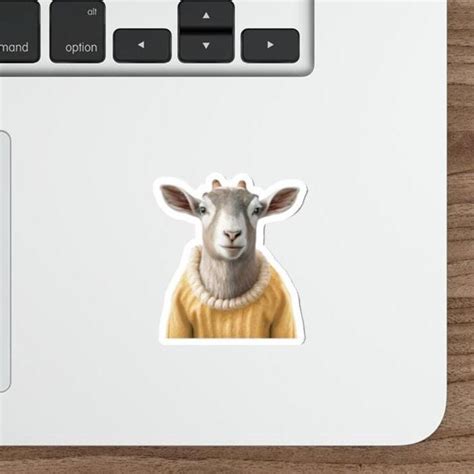 Funny Goat Sticker Goat Stickers Goat Lover Goat Decal Farm Animals