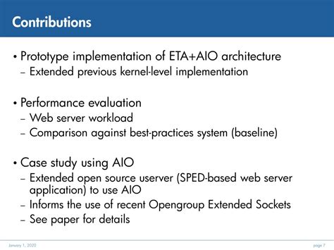 Ppt Evaluating Network Processing Efficiency With Processor Partitioning And Asynchronous Io