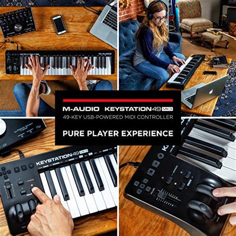 M Audio Keystation MK Synth Action Key USB MIDI Keyboard Controller With Assignable
