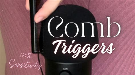 Asmr Comb Triggers At 100 Sensitivity Youtube