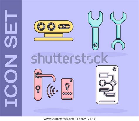 set algorithm 3d scanning system digital stock vector royalty free