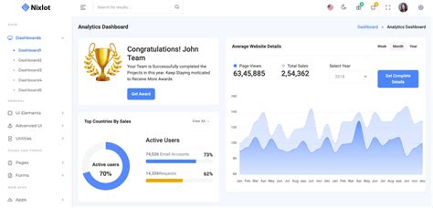 The 28 Best HTML CSS Dashboard Templates For Admins Users