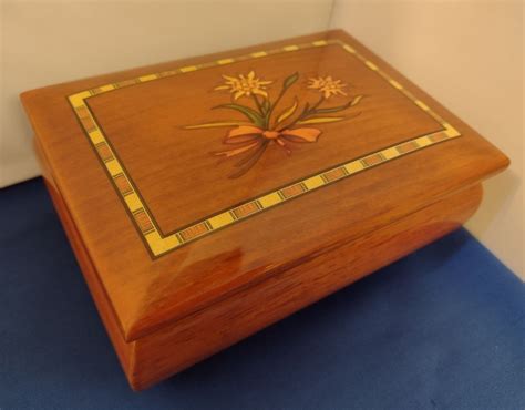 Inlaid Wood Music Boxes Handmade Inlaid Music Box Stinga Tarsia