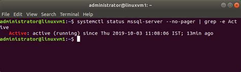 How To Check Sql Server Services Status Uptime In Linux
