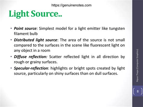 UNIT Illumination Models And Surface Rendering Methods Pdf D Graphics Computer Software