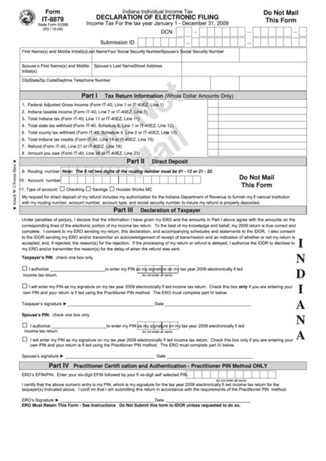 Indiana Free Fillable Tax Forms Printable Forms Free Online