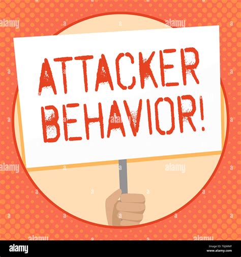 Writing Note Showing Attacker Behavior Business Concept For Analyze