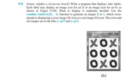 [solved] 6 game display a tic tac toe board write a pro