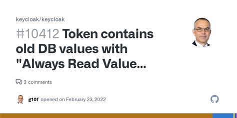 Token Contains Old Db Values With Always Read Value From Ldap Mapper Setting · Issue 10412