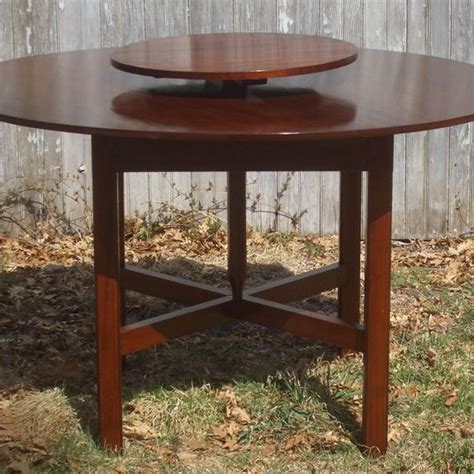 Custom Lazy Susan Table By Liberty Carvings Inc CustomMade Com