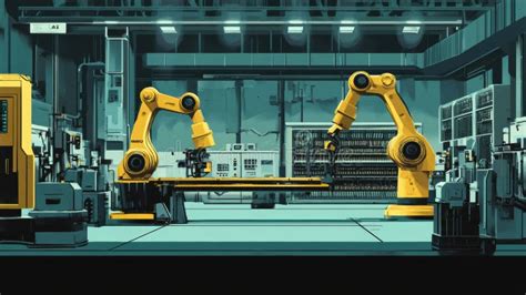 Automated Factory Showcases Robotic Machines And Ai Technology In Streamlined Production Process
