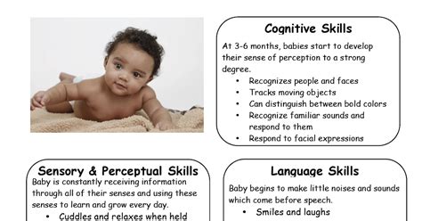 Pediatric Occupational Therapy Tips Developmental Milestone Chart 3 To 6 Months