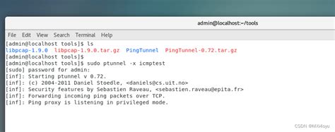 隐秘通信 使用pingtunnel搭建icmp隧道实验 隐秘通信实现 csdn博客