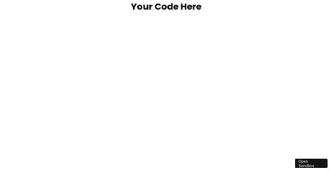 React Codesandbox