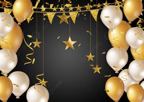 블랙 골드 배경에 생일 축하 깃발 천 풍선 블랙 골드 생신 세상에 알리다 배경 일러스트 및 사진 무료 다운로드 Pngtree