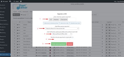 Wp Sheet Editor Cómo Usar La Herramienta De Exportación Wp Sheet