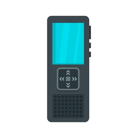 Premium Vector Police Voice Recorder Icon Flat Illustration Of Police