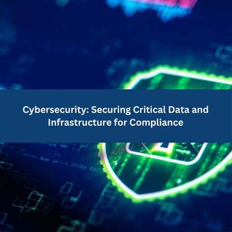 Cybersecurity Securing Critical Data And Infrastructure For Compliance Nvits